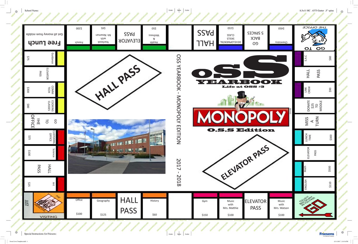 Monopoly Yearbook Cover