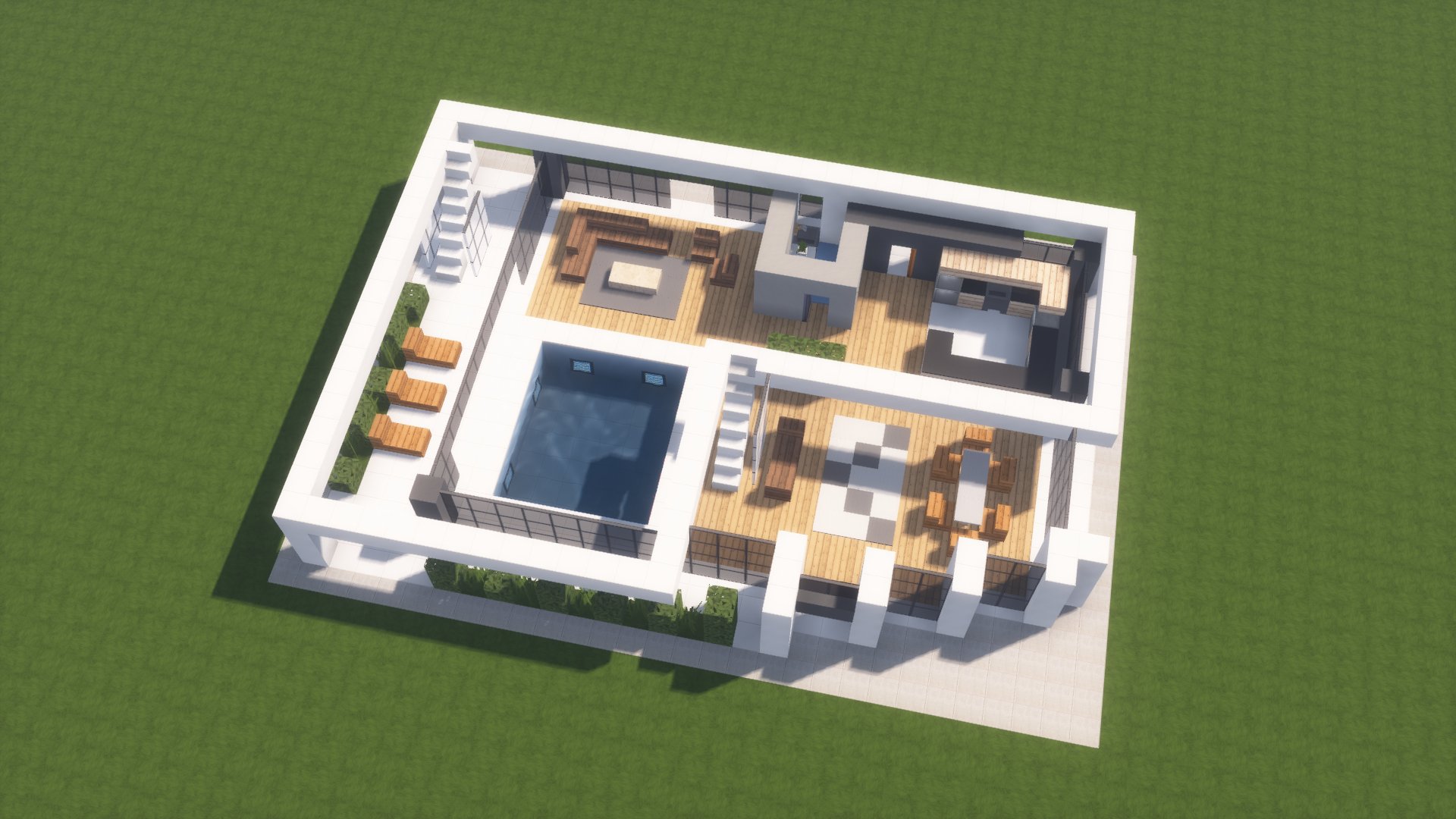 Minecraft Modern Mansions Inside
