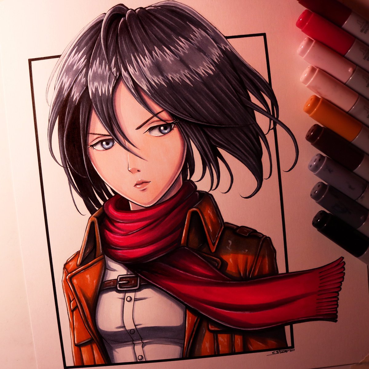 Mikasa Attack On Titan Drawing