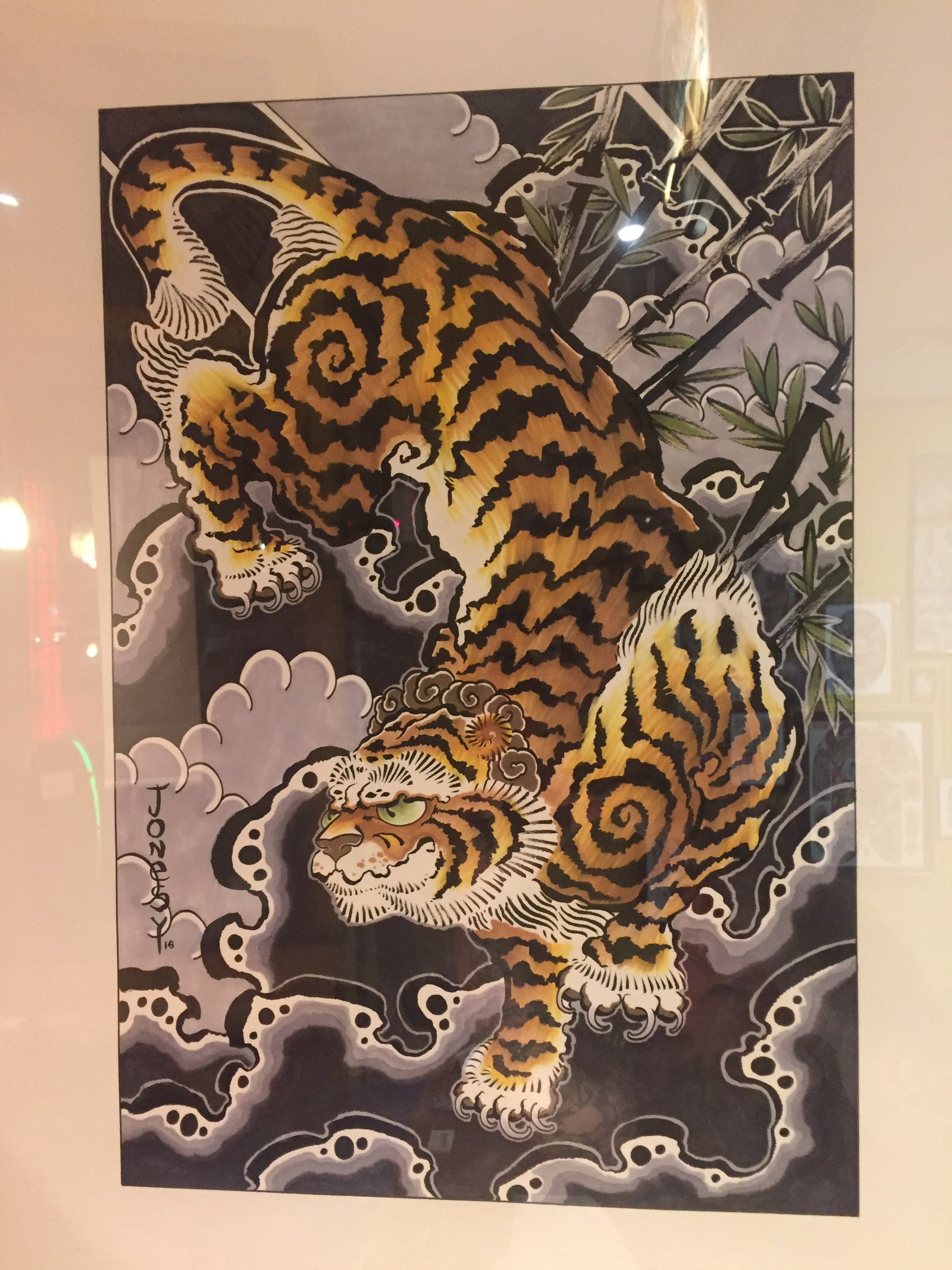Traditional Japanese Tiger Art