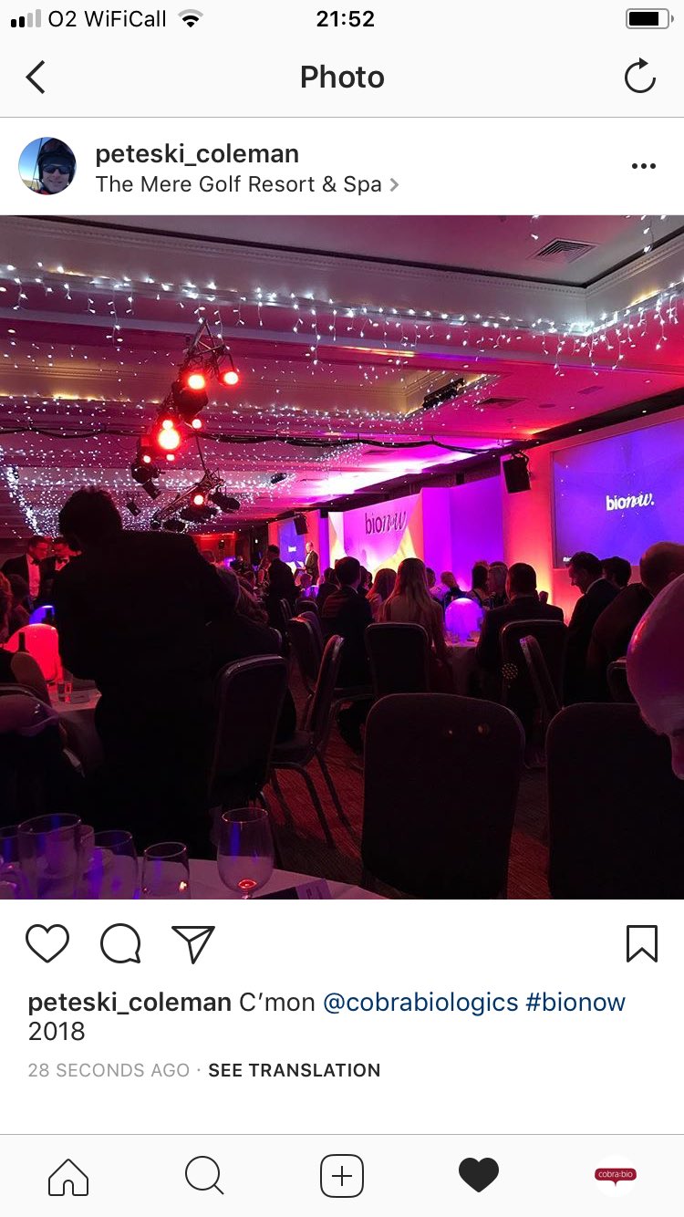 Cobra Biologics, A Charles River Company on Twitter: "Cobra Biologics Wins ‘Company of the Year ...