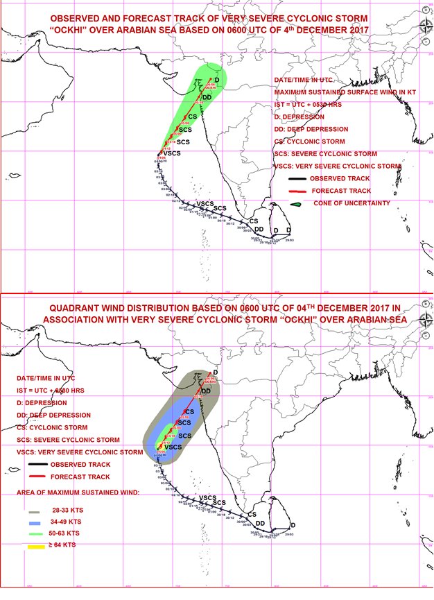 Okhi cyclone may hit the south Gujarat, Saurashtra coast around ...