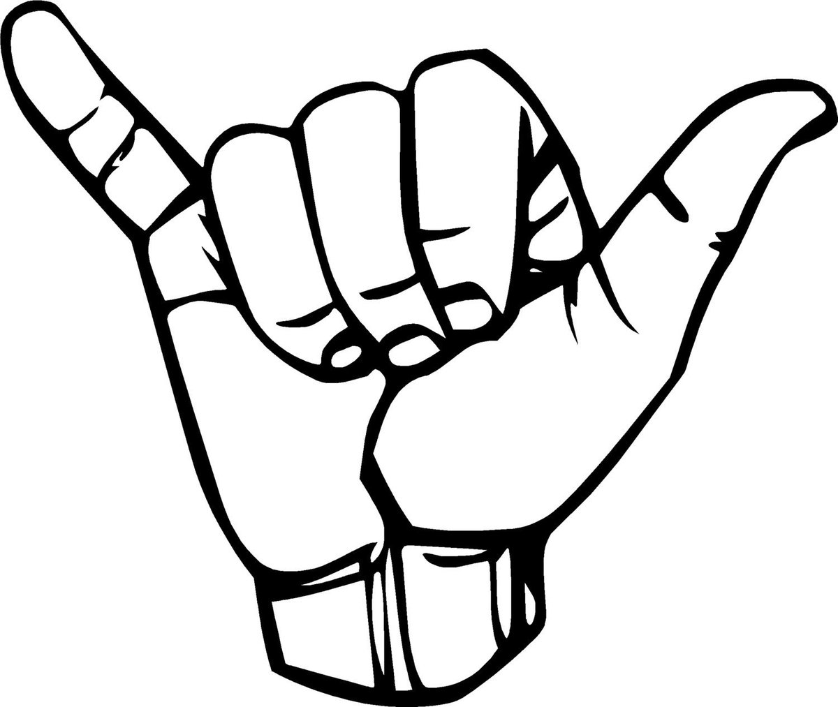 Shaka Hand Gesture Stock Illustration Download Image Now Shaka Sign ...