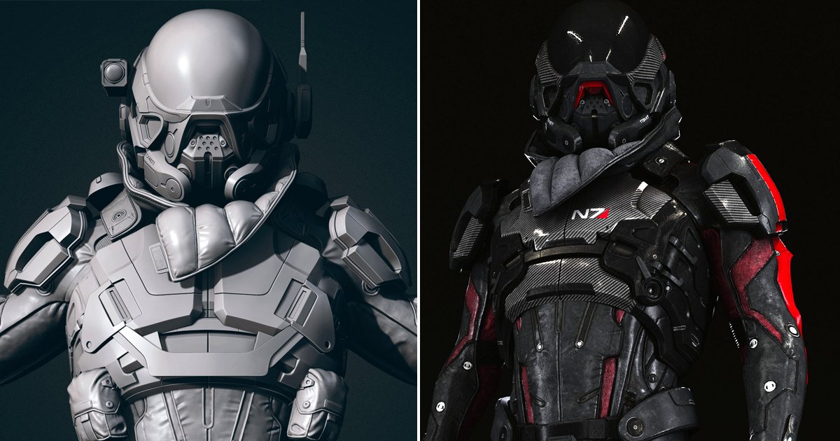 Mass Effect Armor Concept Art