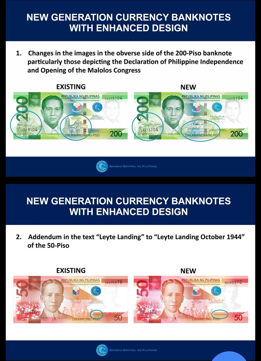 BSP releases new generation banknotes with enhanced design & signature ...