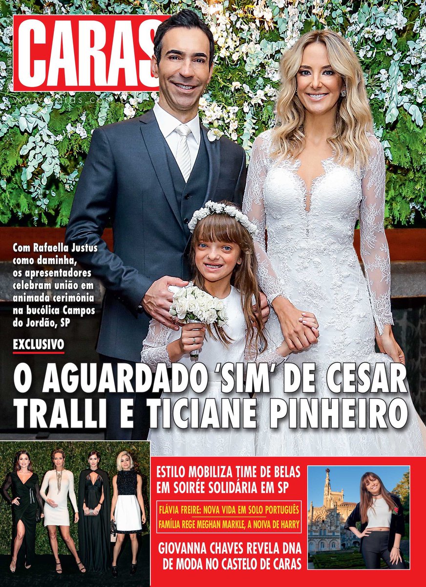 Na revista CARAS desta semana: e selam a união em uma linda cerimônia ...