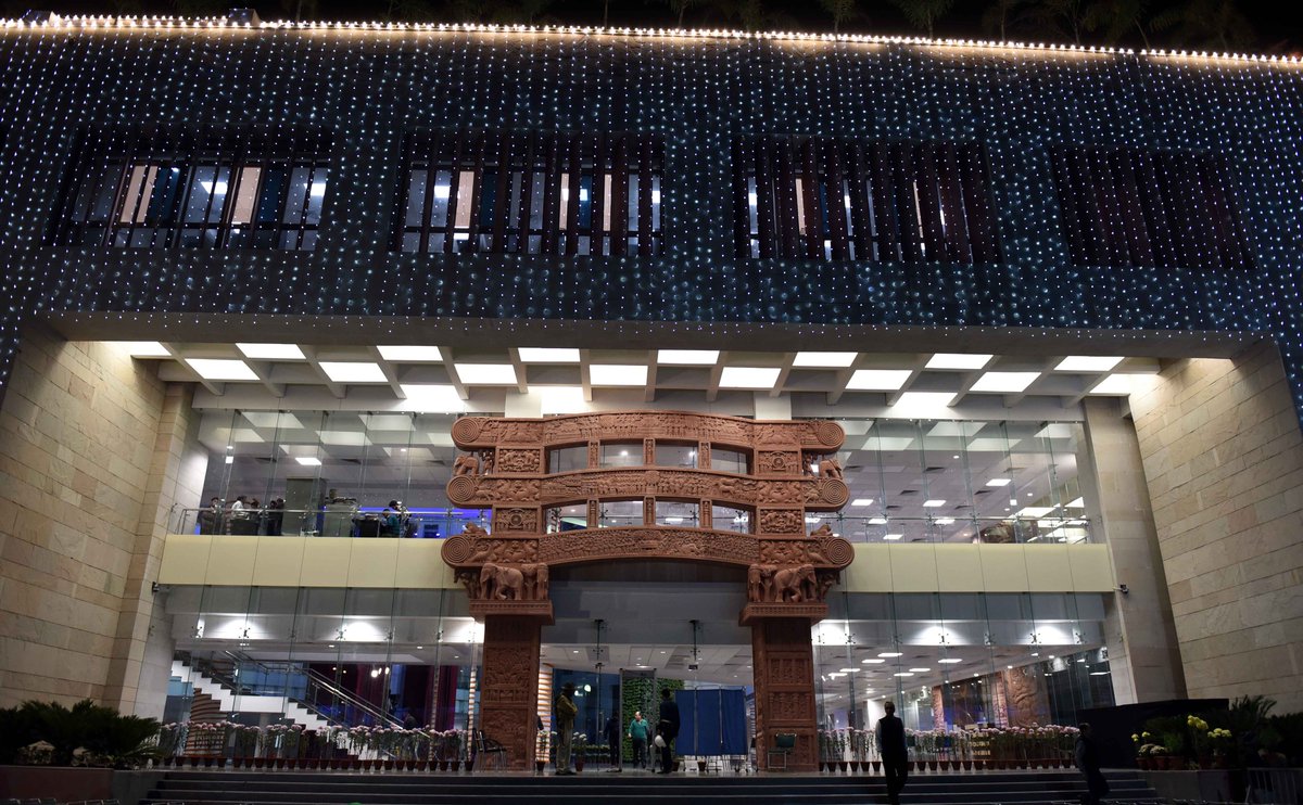 The dr. ambedkar international centre is a fusion of buddhist and ...