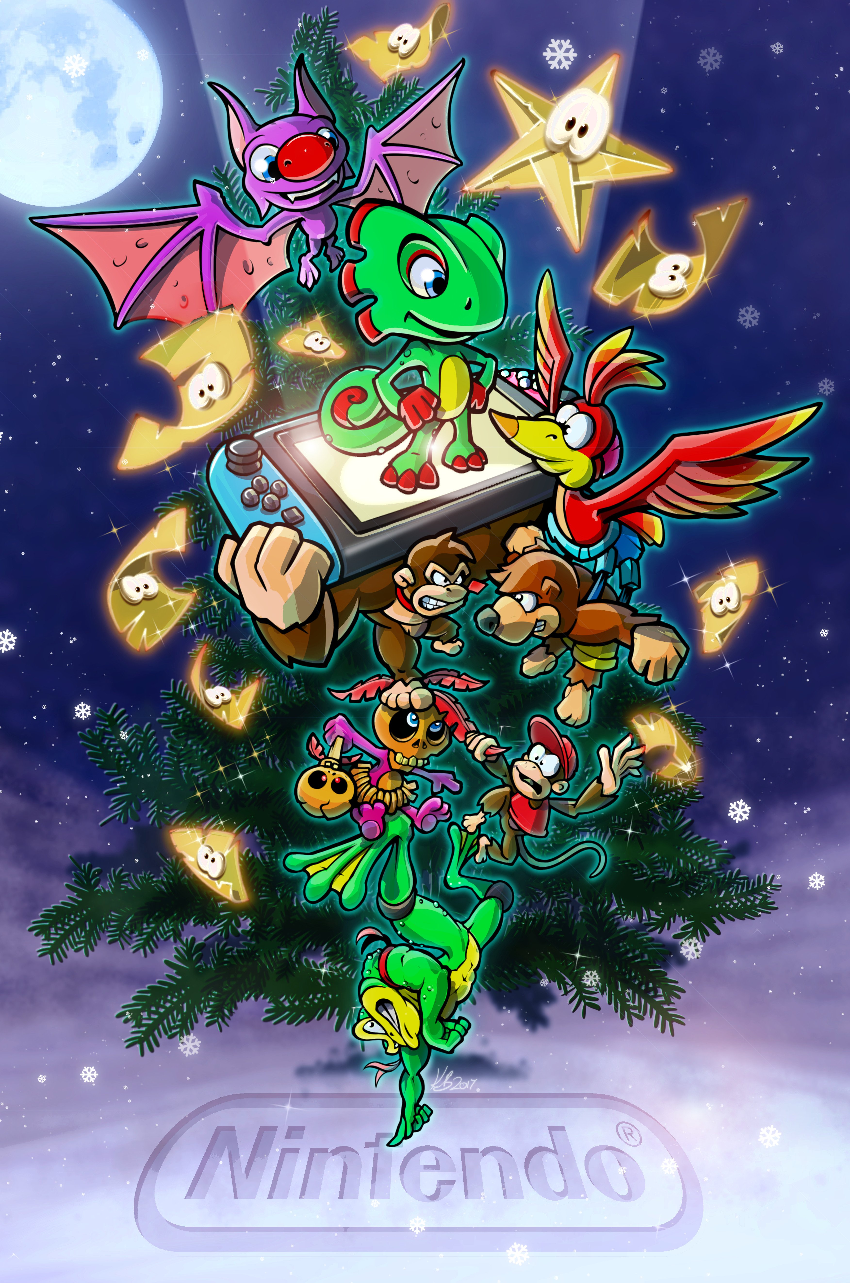 Playtonic's artists make art celebrating their Rareware x Nintendo ...