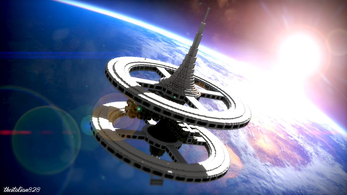 Future Space Station Minecraft That Loop Tho 👀 #minecraft