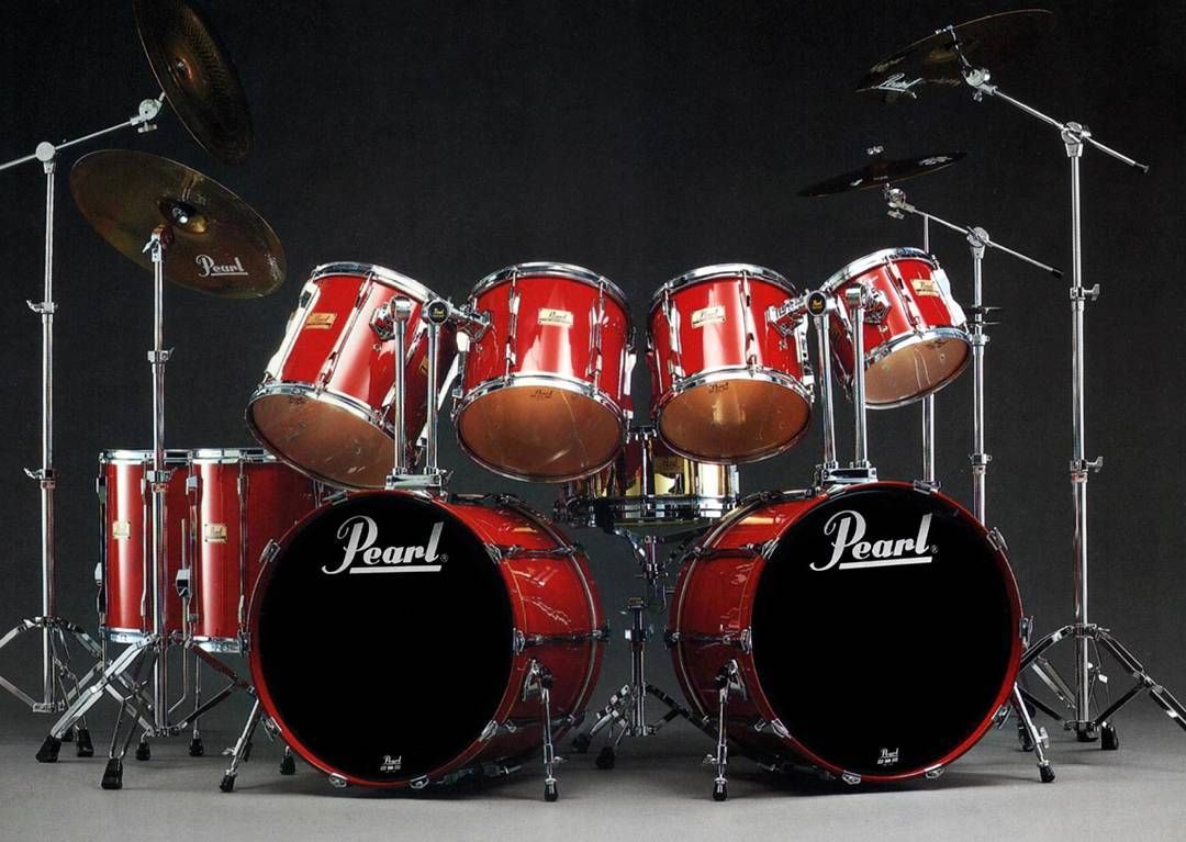 Pearl Drum Set Double Bass