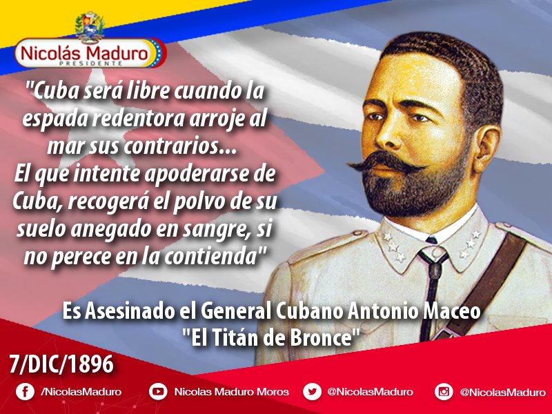 Recordamos junto al pueblo de Cuba, el 121 aniversario de la caída del ...