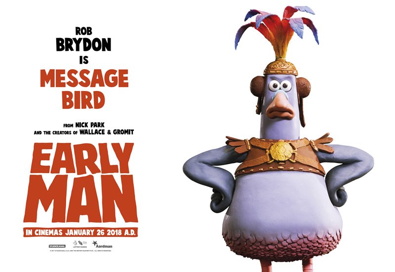 More casting for Aardman film Early Man. Rob Brydon voices the Message ...