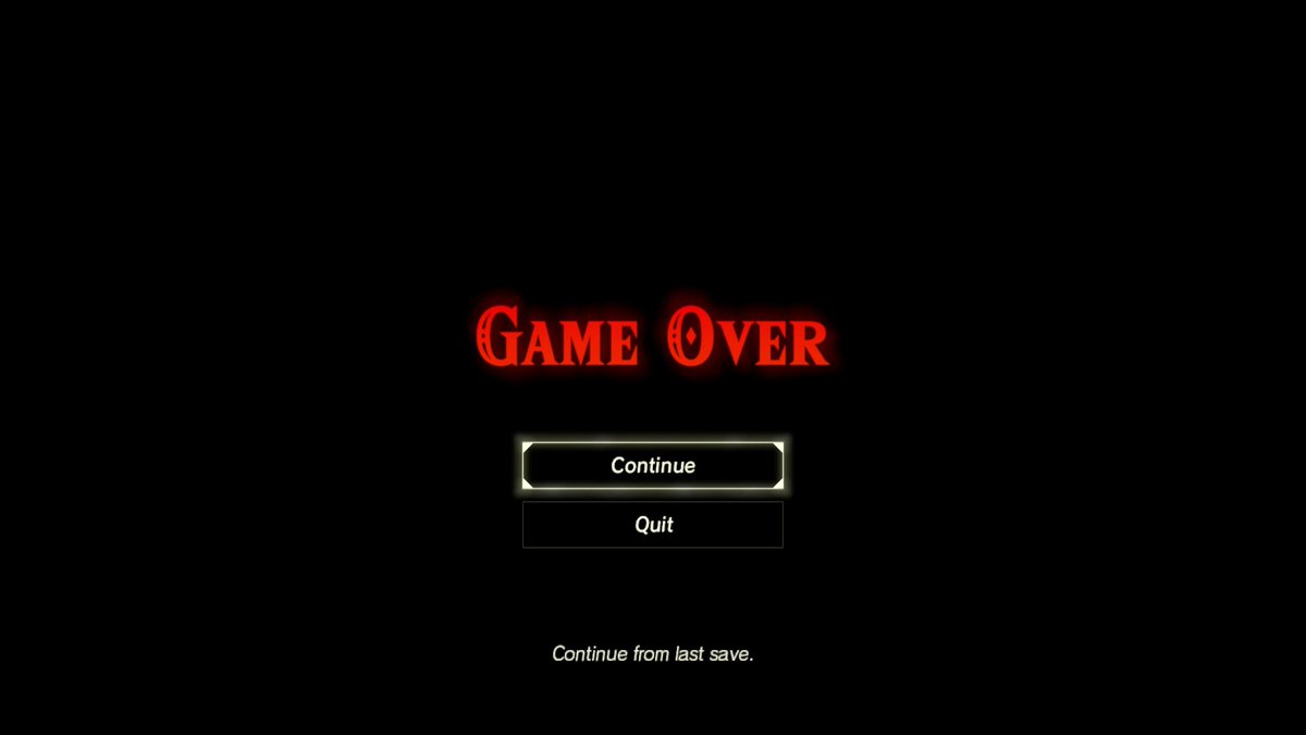 Game Over Screen Zelda