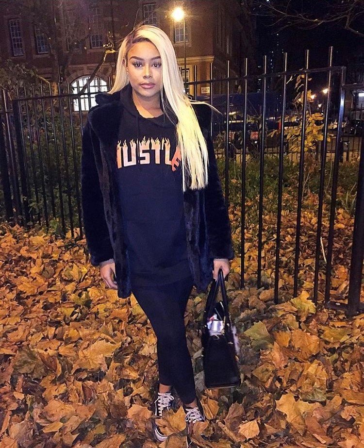 CASJ VIBES ️? Shana Rose looks comfy AF in 's hustle flame hoodie dress ...
