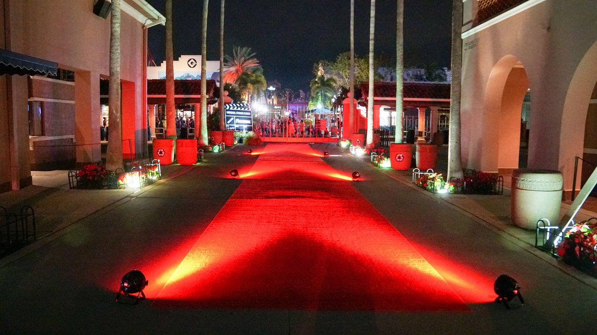 Red Carpet With Lights