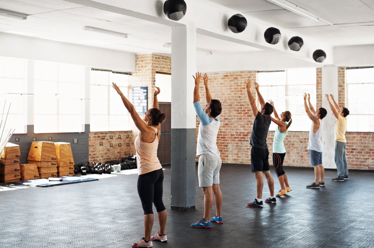 Lower, upper and a few muscles in between. Add the med ball squat throw ...