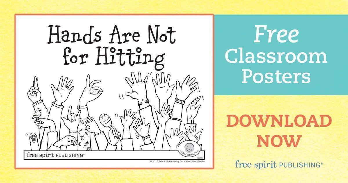 Hands Are Not For Hitting Poster