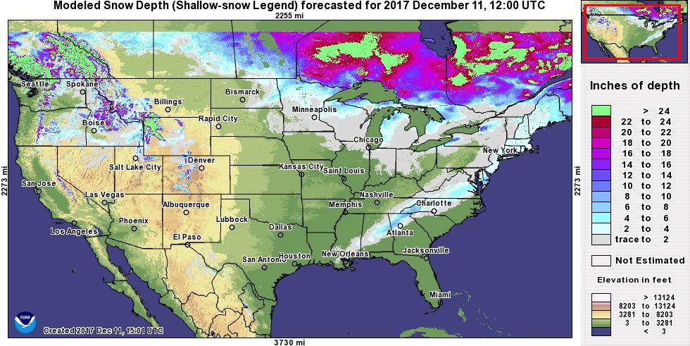 Snow Cover Map 2 8 14