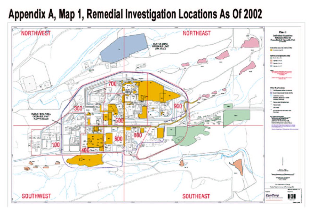 Rocky Flats Colorado Contamination Map