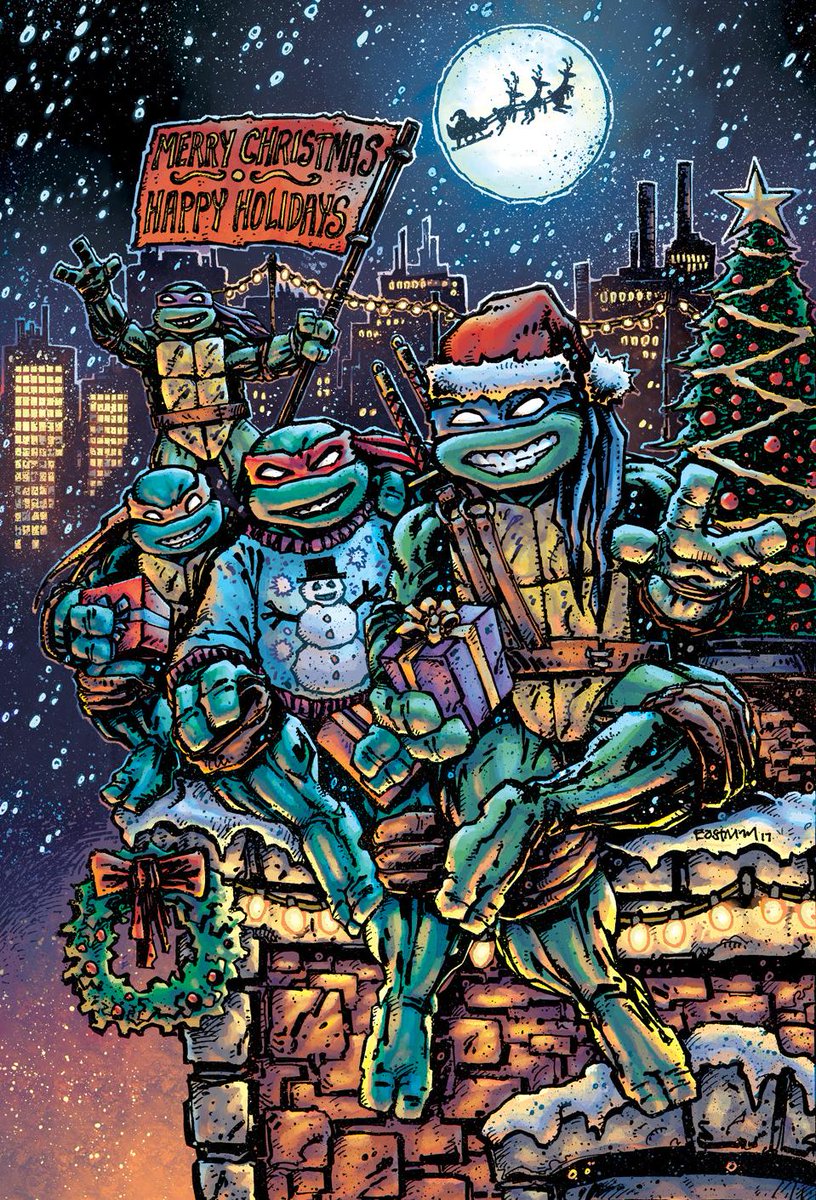 Watercolor Art & Collectibles TMNT funny christmas watercolor etna.com.pe