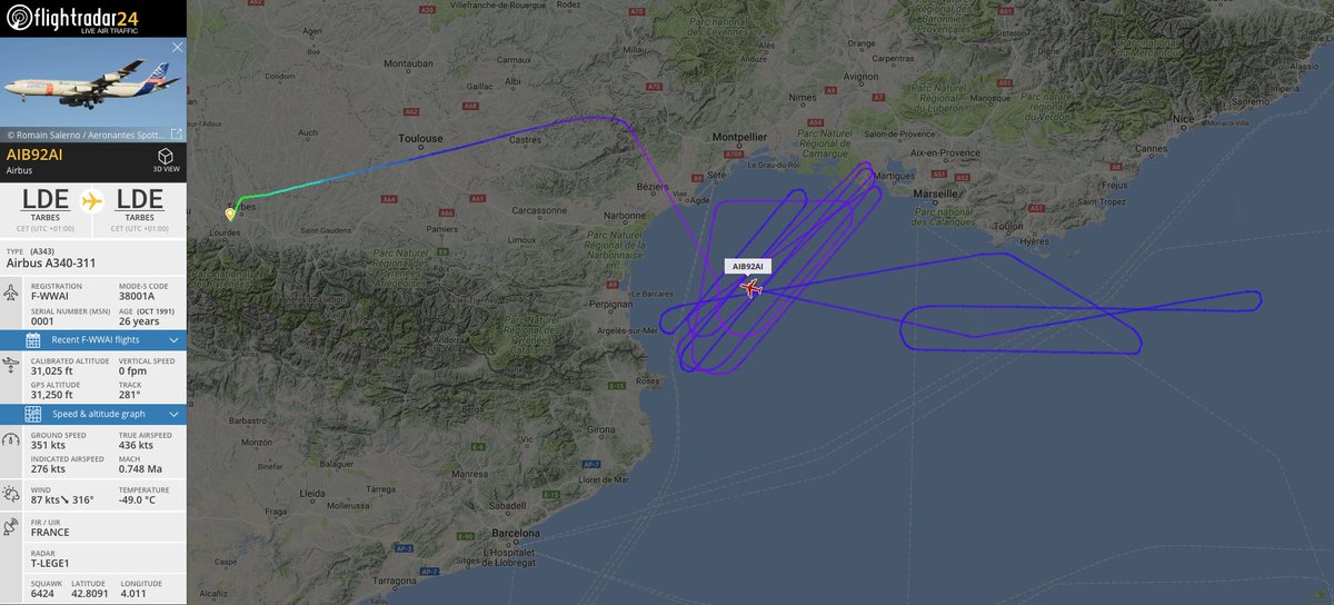 Another test flight for the Airbus A340 BLADE demonstrator with special ...