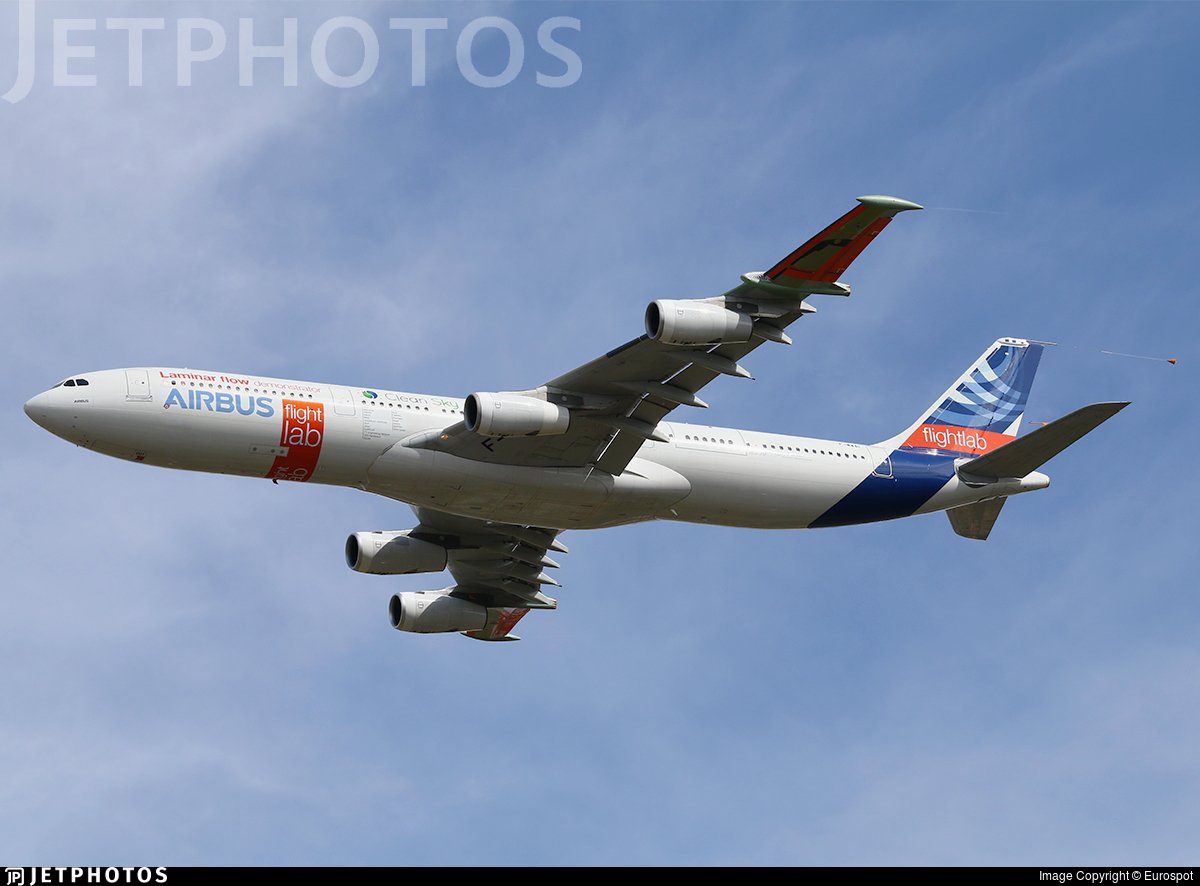 Another test flight for the airbus a340 blade demonstrator with special ...