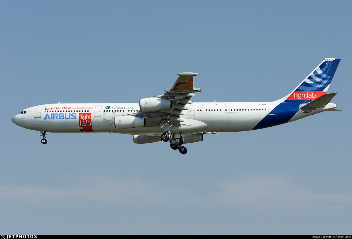 Another test flight for the Airbus A340 BLADE demonstrator with special ...