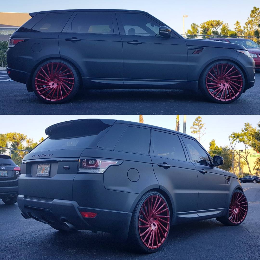 Matte Black Range Rover Sport