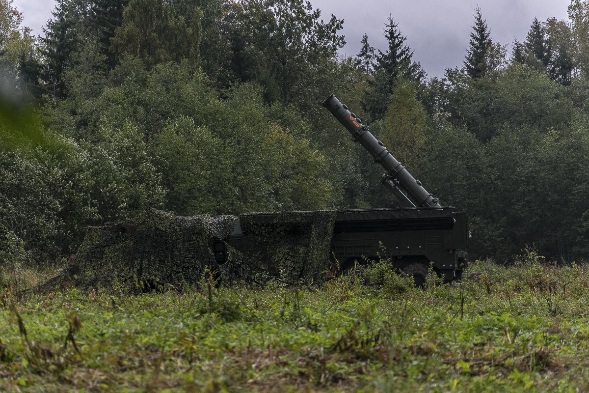Launch of 9M723 missile from Iskander-M system during Zapad-2017 ...
