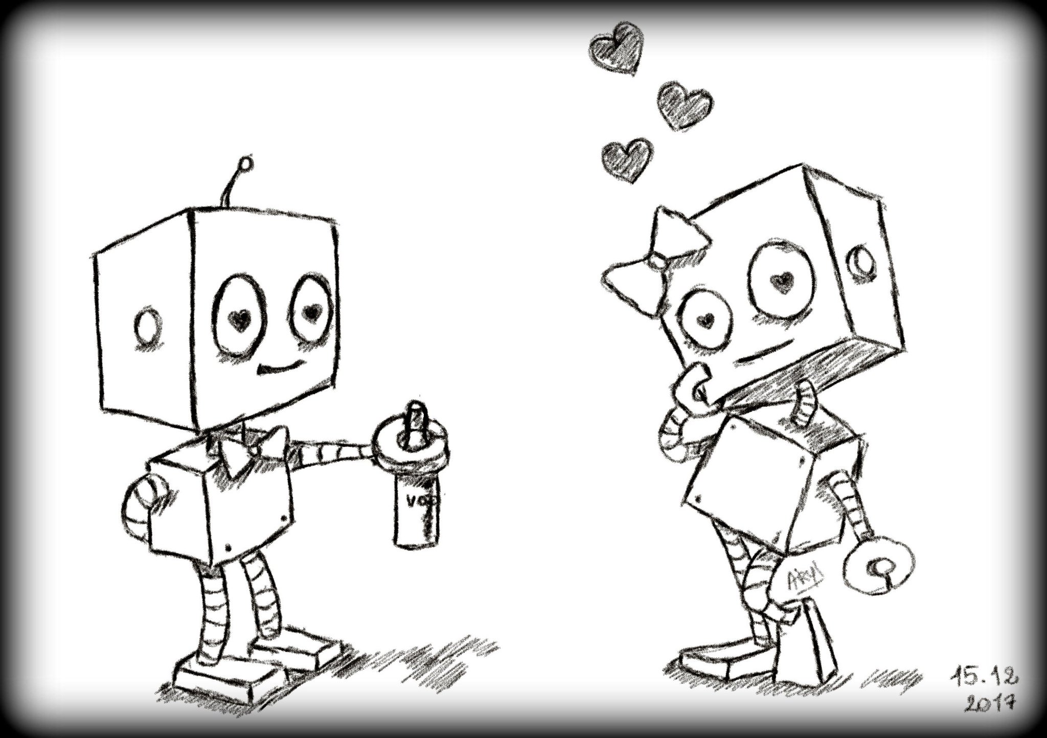 Robot Love Drawing