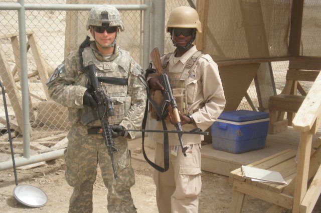 U.S. soldiers having lunch at a Burger King in a military base in ...