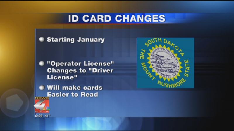 This minor change to the South Dakota ID card aims to make it easier to ...