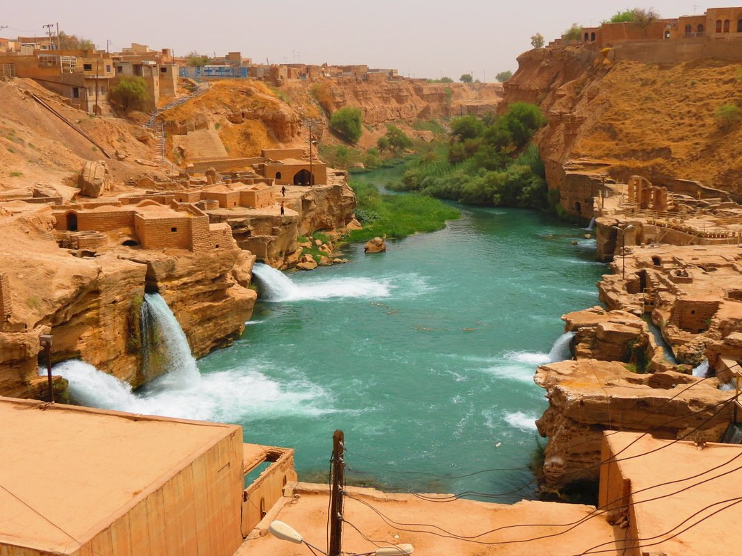 Shushtar Historical Hydraulic System, is an island city from the ...