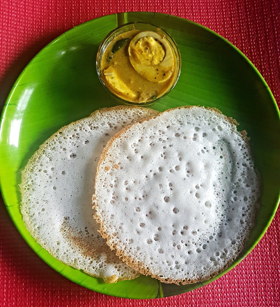 Appam Egg Curry