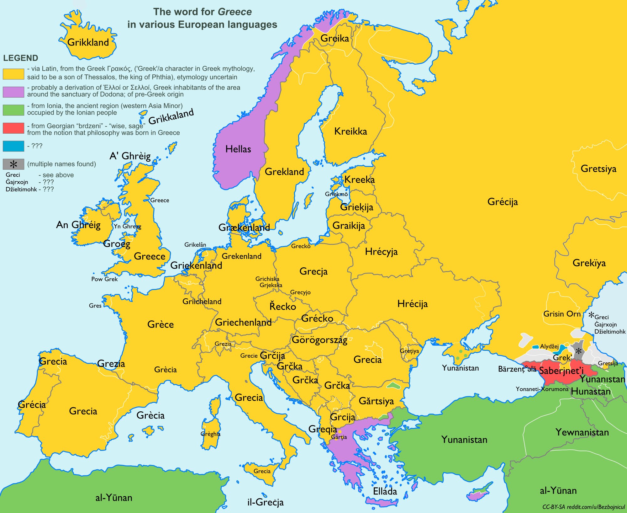 Greek Language Map