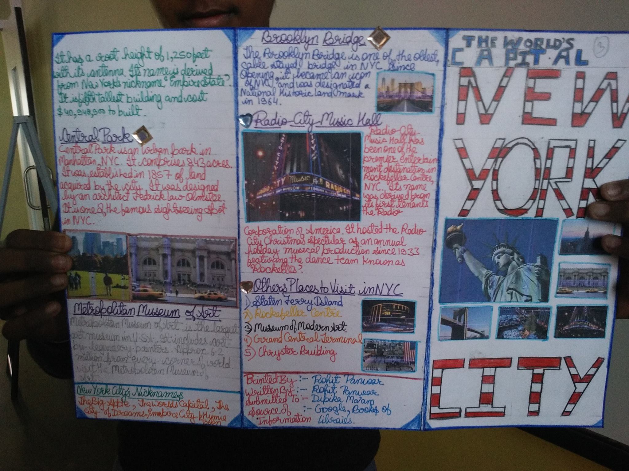 Travel Brochure School Project