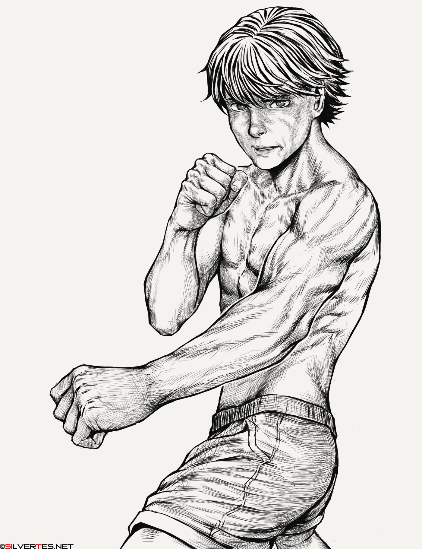 Boxing Stance Anime