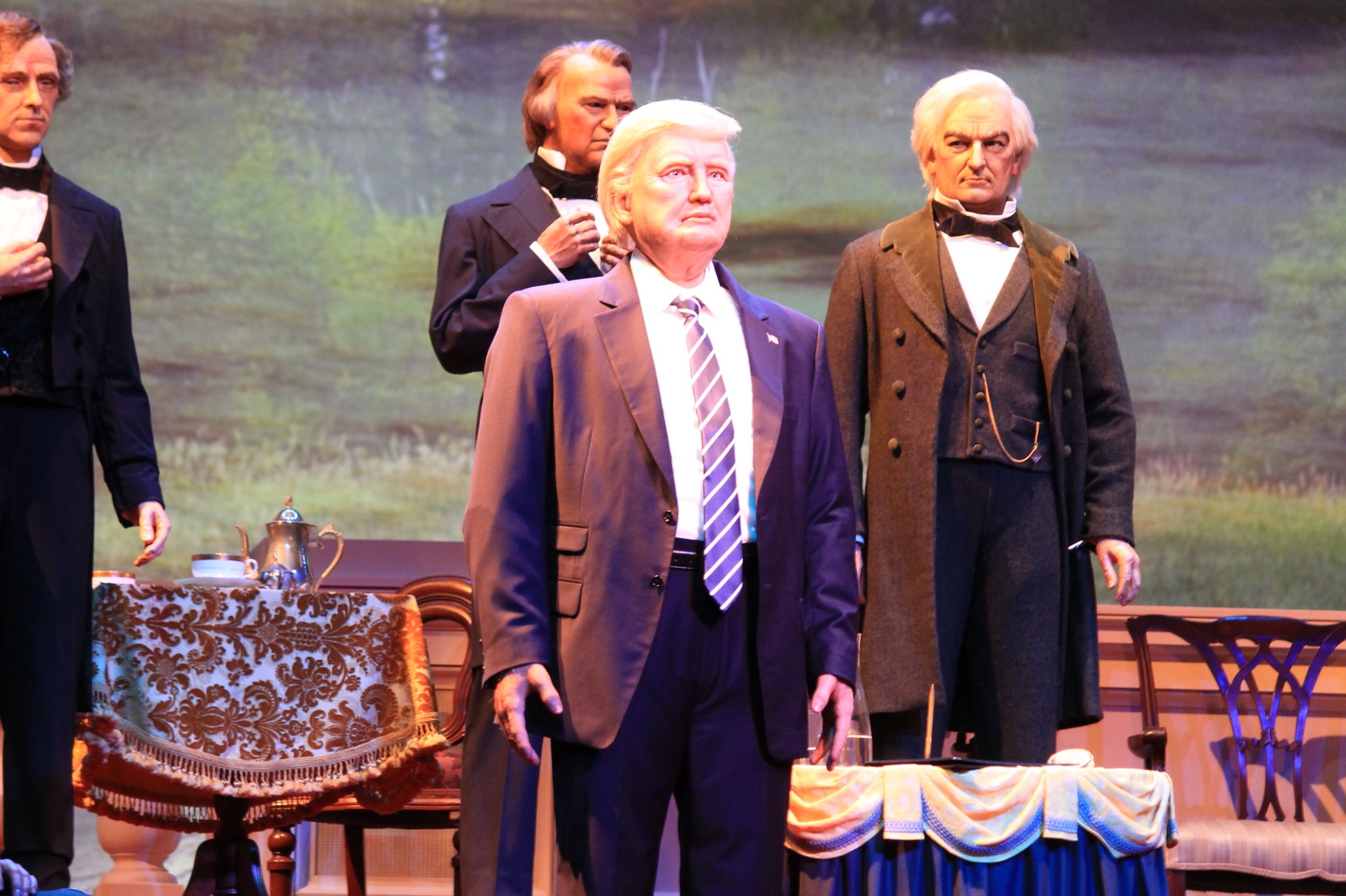 Donald Trump Disney Hall Of Presidents animatronic | TCG | The Chicago ...