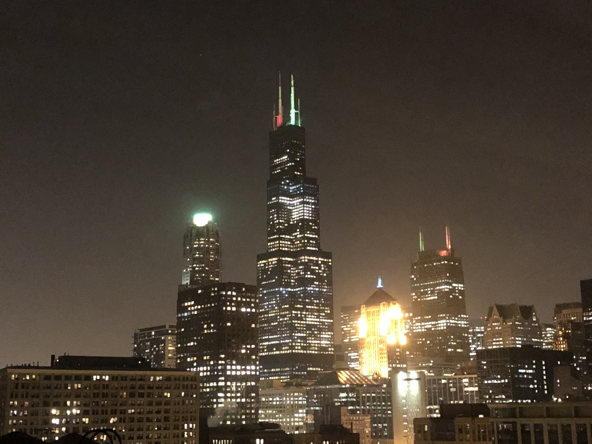Sears Tower At Night