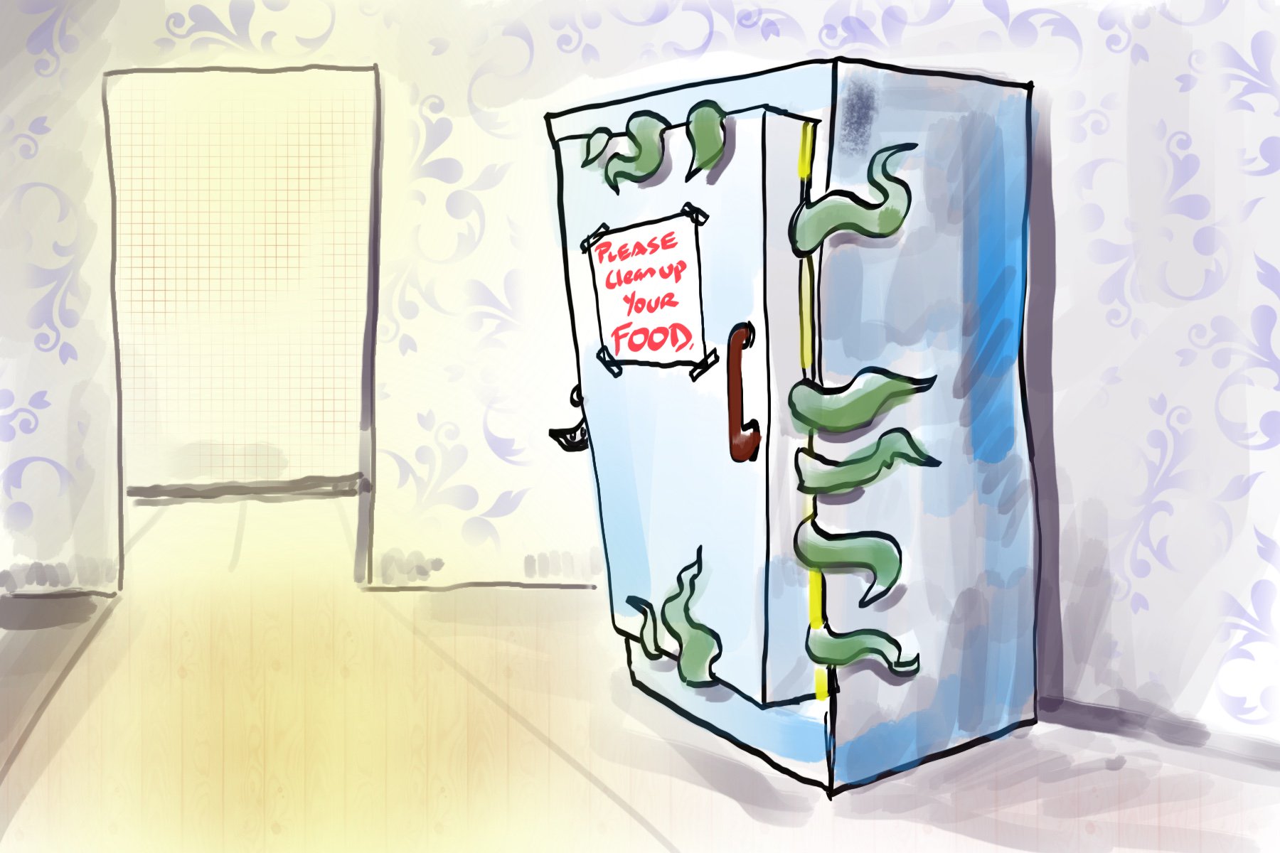 Stinky Fridge Clip Art