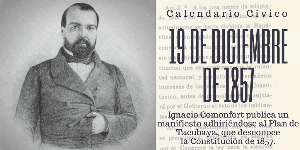 1857|ignacio comonfort publica un manifiesto adhiriéndose al plan de ...