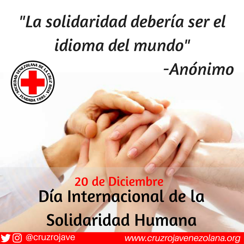 DÍA INTERNACIONAL DE LA SOLIDARIDAD HUMANA. – Notieje.com
