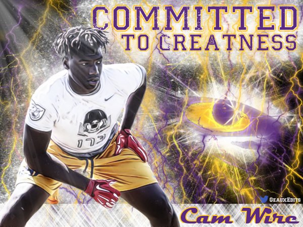 Cameron Wire signs!!!! | LSU Recruiting