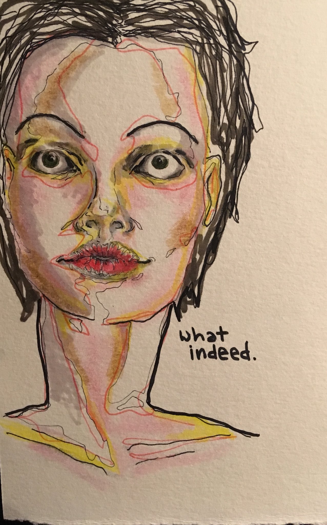 Weird Self Portraits Drawings