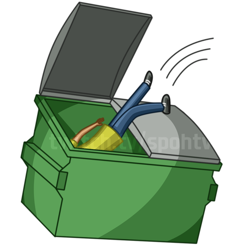 Dumpster Diving Clipart