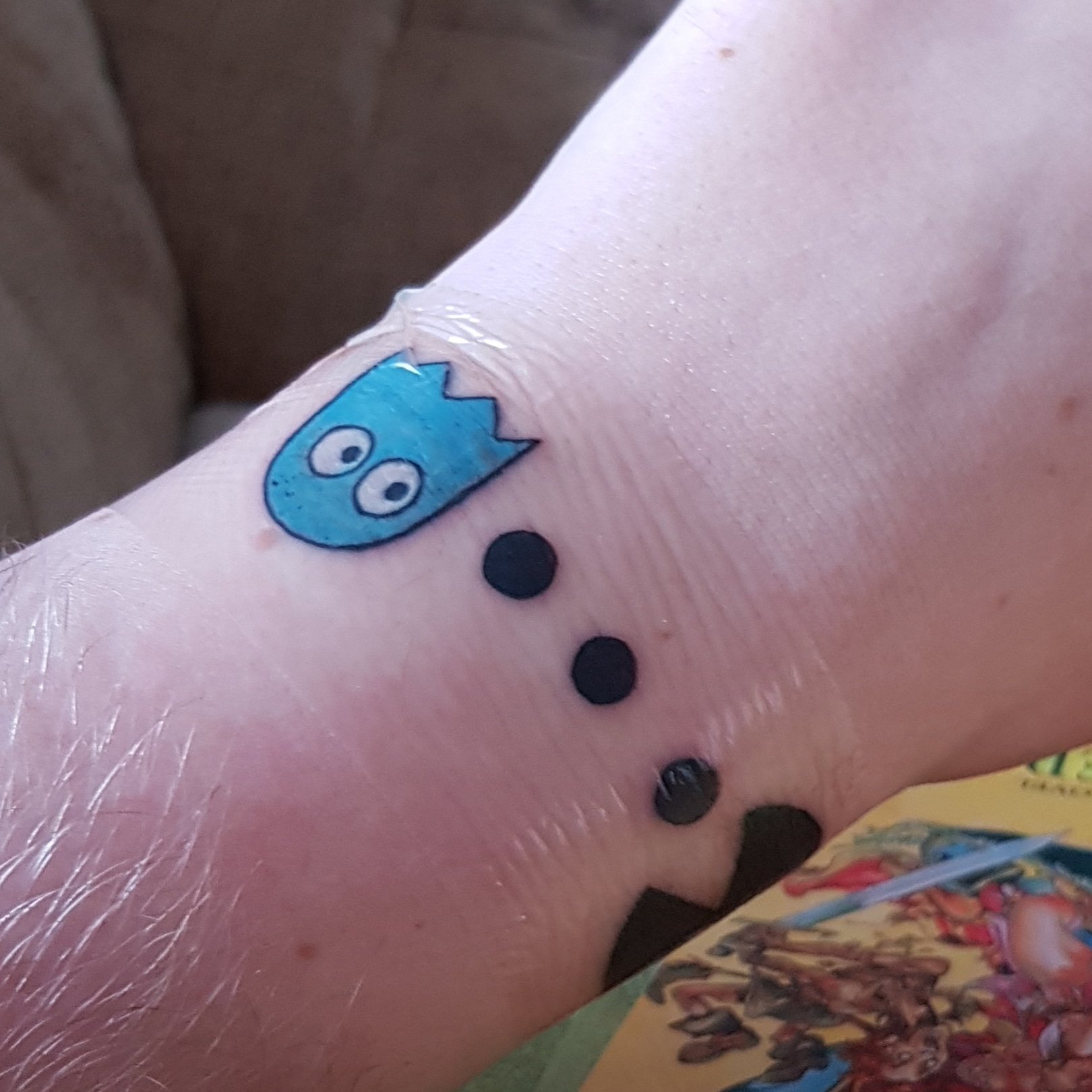 Pac Man Foot Tattoos