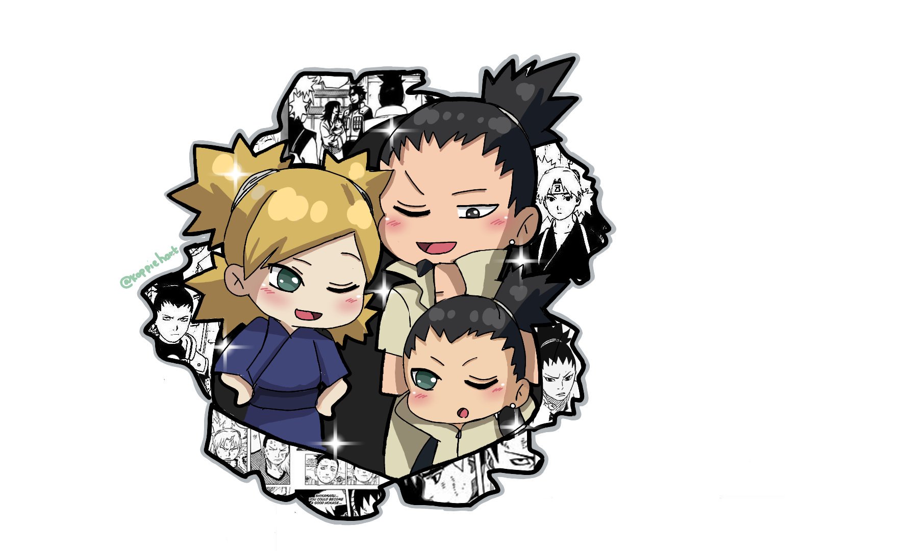 Temari And Shikamaru Chibi