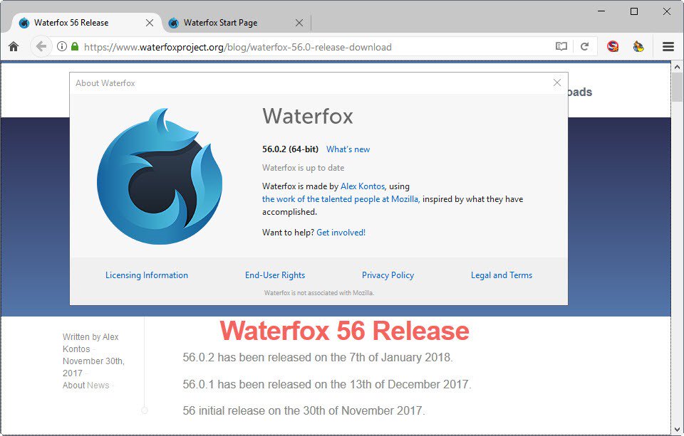 Waterfox Download Waterfox - Free, open and private web browser
