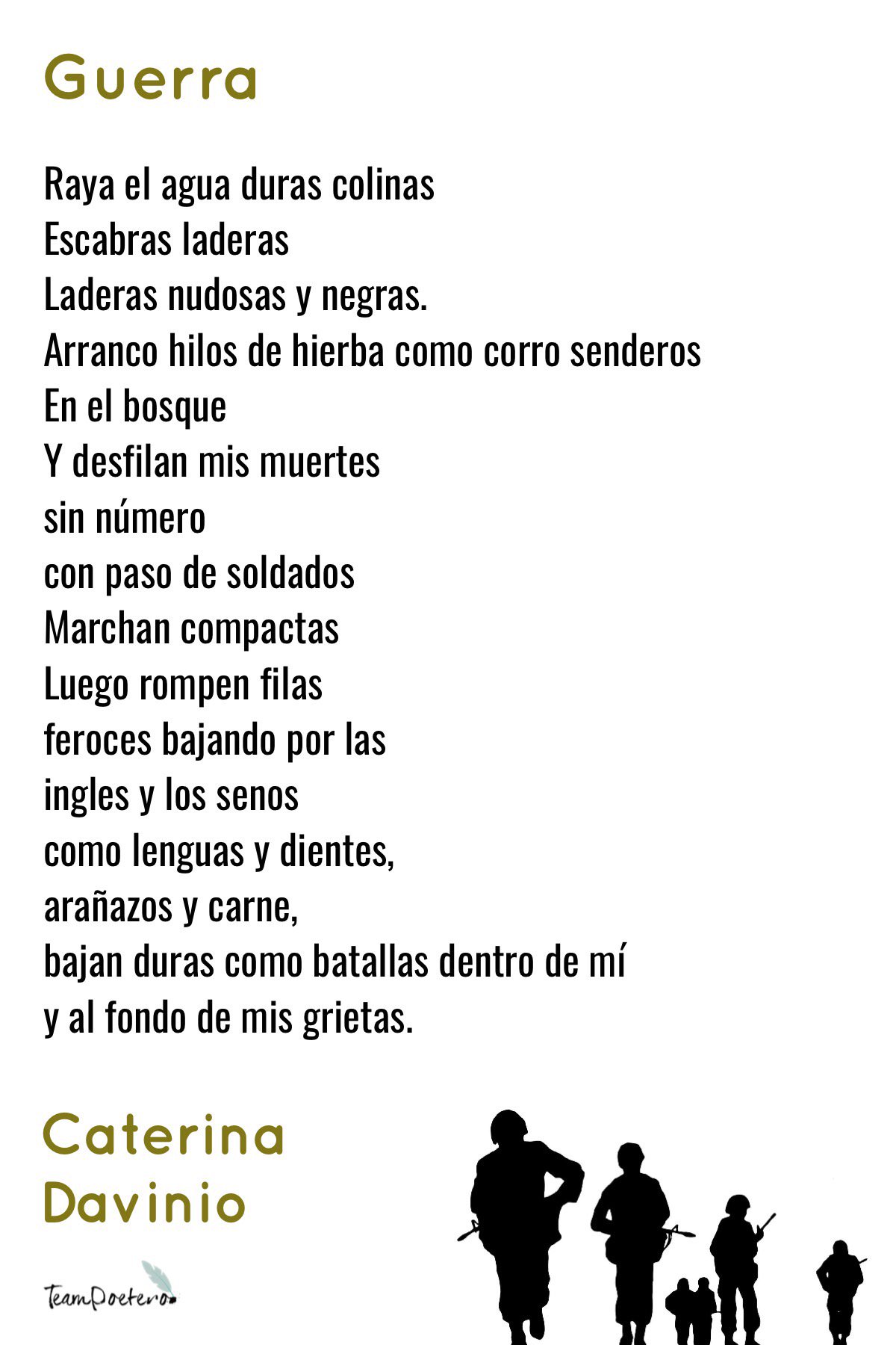 Poemas De Soldados A Guerra Silenciosa Enter> Ela Tem... Kadu Costa