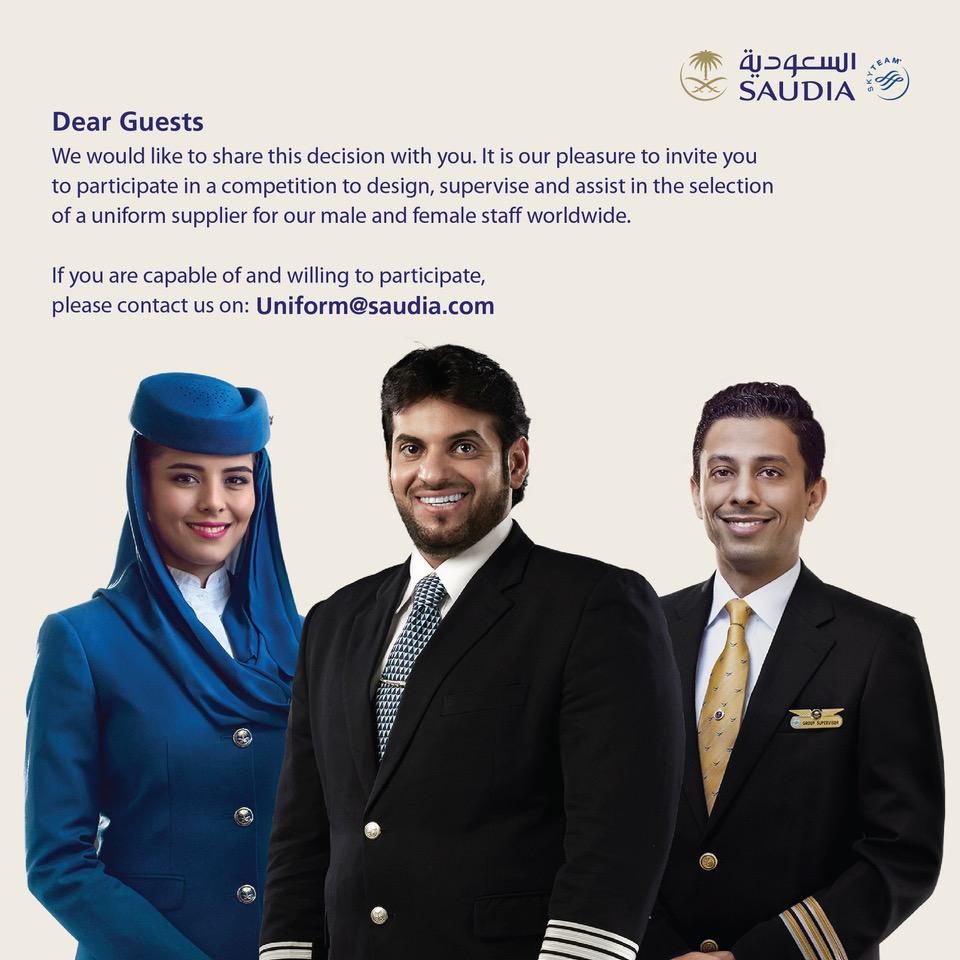 Saudi Arabian Airlines Stewardess Uniform